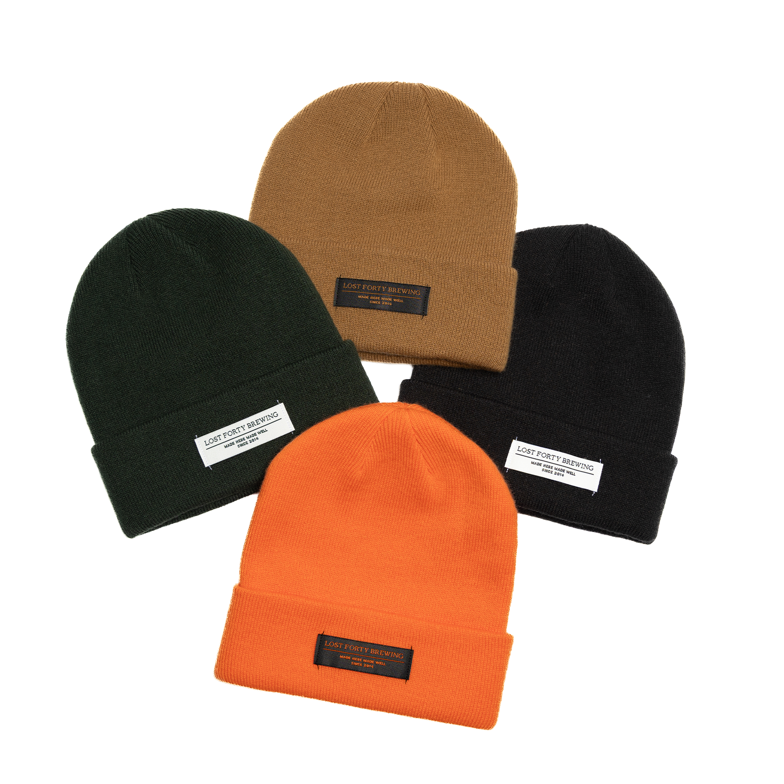 Cuff Knit Beanie | 4 Colors – Lost Forty Brewing