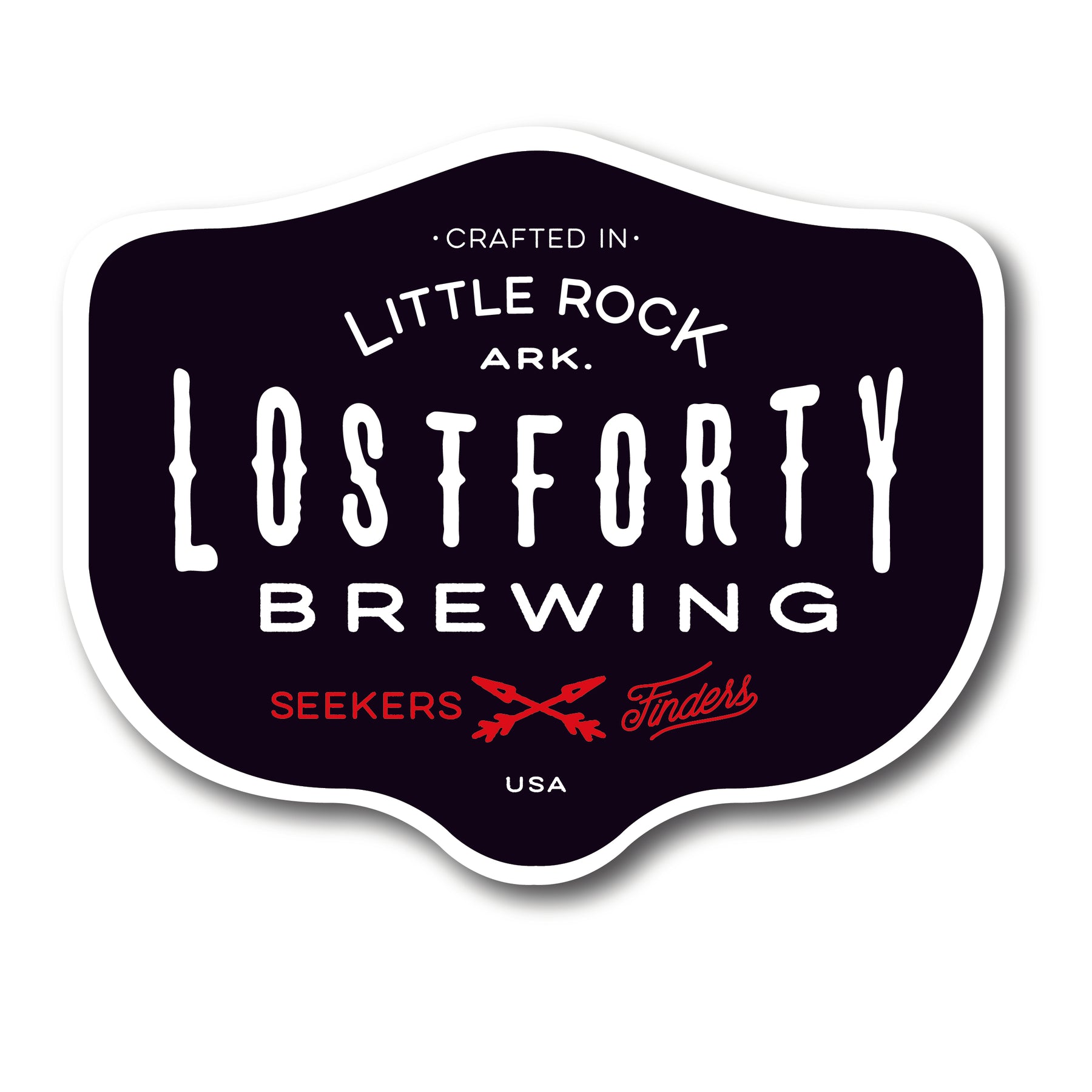 3"x4" Lost Forty Logo Sticker – Lost Forty Brewing
