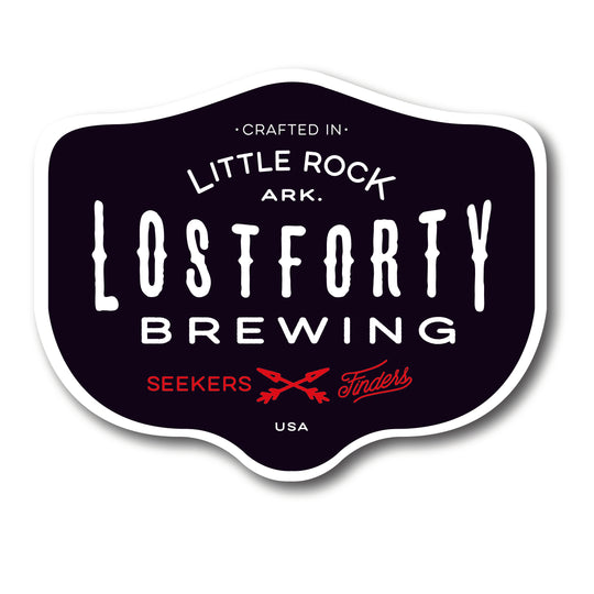 3"x4" Lost Forty Logo Sticker – Lost Forty Brewing